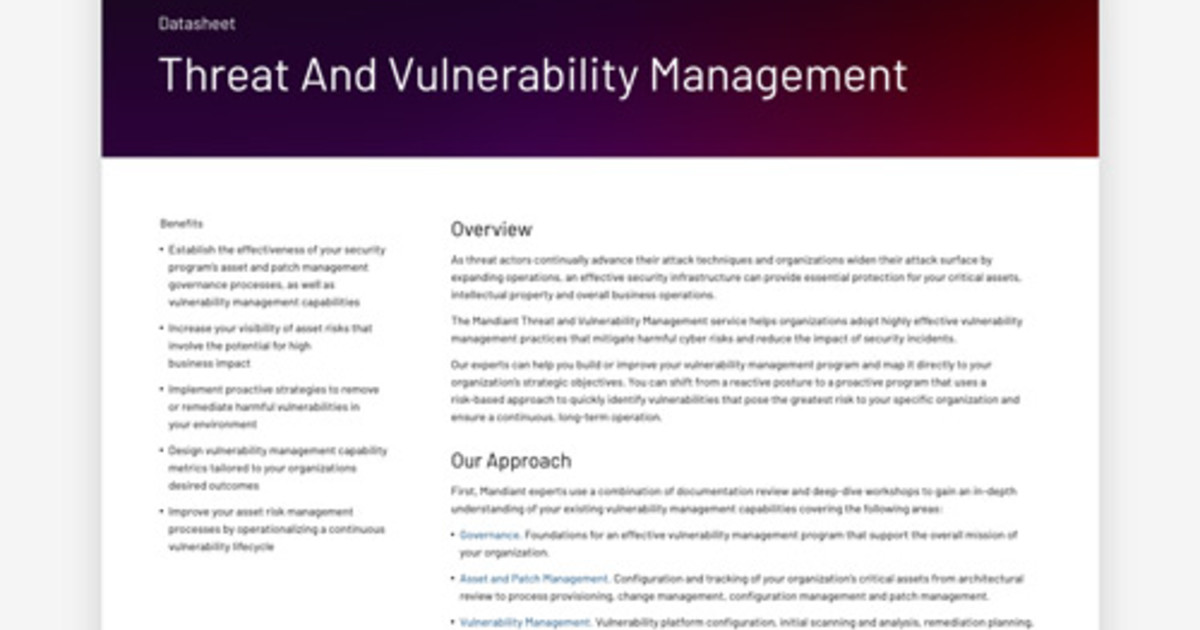 Threat And Vulnerability Management Cyber Risk Remediation